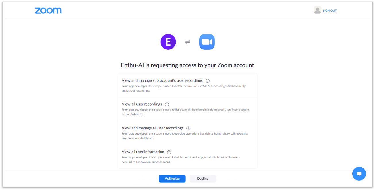 How to use Your Zoom integration with Enthu? - Enthu AI | Conversation ...